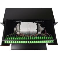 China Sliding Type Pigtail Odf Optic Fiber Distribution Box 24 48 96 Ports for sale
