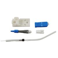 China Hot Melt Green Fiber Optic Equipment , FONGKO FTTH FTTX SC UPC Fast Connector for sale