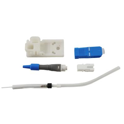 China Hot Melt Green Fiber Optic Equipment , FONGKO FTTH FTTX SC UPC Fast Connector for sale