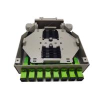 China FONGKO 8 Core Fiber Optical Terminal Box , Metal DIN Rail APC SC Shutter Adapter for sale