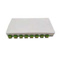 China 8 Ports SC Shutter Adapter Faceplate , SC/APC FTTH Fiber Optic Termination Box for sale
