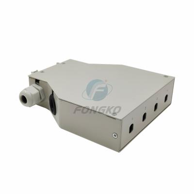 China Outdoor ST ftth fiber termination box 4 Ports 4 Cores for sale