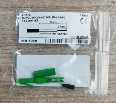 China LC APC Fiber Optic Fast Connector FTTH Quick Connector For 0.9 2.0 3.0mm Cable for sale