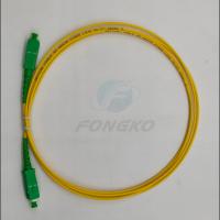 China SC/APC To SC/APC Fiber Optic Patch Cord MM SM Simplex 9/125 G652D G657A Optical Cable for sale