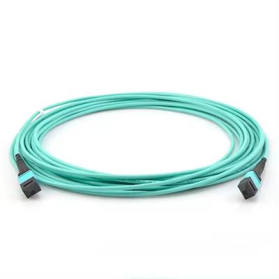 China MPO/UPC - Male MPO/APC - Female Fiber Optic Patch Cable OM3 FTTH 12 Cores Fiber Optic Patch Cord for sale