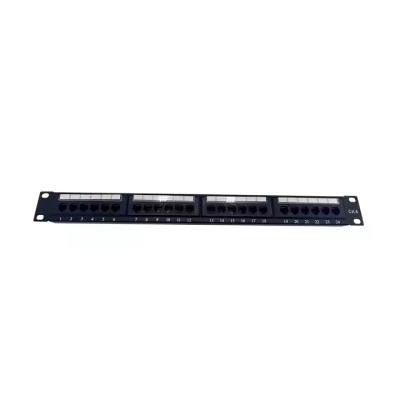 China Metal Modular Jack 24-Port Category 6 UTP Patch Panel for OEM/ODM Applications for sale