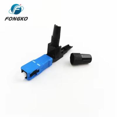 China SC UPC APC PC SM Single Mode 55mm Connector Fiber Optic Adapter Quick Connector for sale