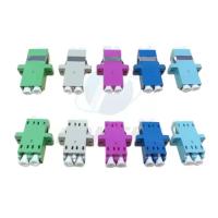 China Factory FTTH water blue LCD duplex adapter coupler flange duplex LCD fiber optic adapter for sale