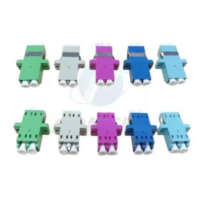 China Factory FTTH water blue LCD duplex adapter coupler flange duplex LCD fiber optic adapter for sale