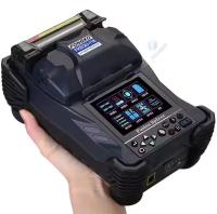 China FTTH Welding Splicer Fiber Optic Fusion Splicer Kit With 7s Dark Blue Language 2 Languages Chinese/Endlish for sale