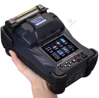 China FTTH Welding Splicer Fiber Optic Fusion Splicer Kit With 7s Dark Blue Language 2 Languages Chinese/Endlish for sale