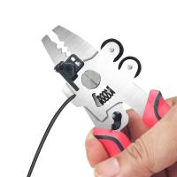 China FONGKO 9 in 1 Multifunctional Optical Fiber Stripping Pliers Fiber Optic Cable Stripper for sale