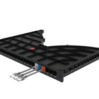 China FONGKO Channel Type 19 Inch 24 Ports Data Center Cable Management Rack Cable Manager for sale