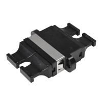 China FONGKO Black Flangeless Duplex Adapter DX Flange Fiber Optical MPO Adapters for sale