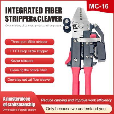 China FONGKO Multifunctional Optical Fiber Stripping Pliers Fiber Optic Cable Cutter for sale