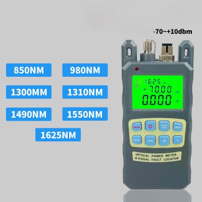 China FONGKO 70+10dBm 10mw Fiber Optical Power Meter 10km Cable Tester Tool Visual Fault Locator All-in-One Optical Fiber Cable Tester for sale