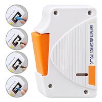 China FONGKO White Cable Cleaning Tool 550 times SC FC ST LC Connector Cleaner Fiber Optic Cleaning Box Fiber Optic Cleaner for sale