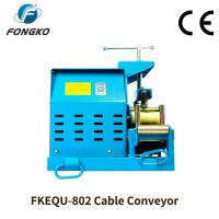 China FONGKO FKEQU-802 Cable Conveyor 4~20m/min AC380V AC220V 1~10cm Wire Pulling Machine for sale