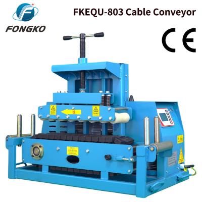 China FONGKO FKEQU-803 4~20m/min AC380V 1-18cm Cable Conveyor Lightweight Cable Pulling Tool for sale