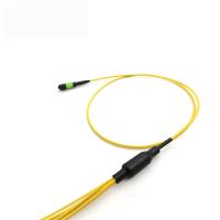 China MPO Female to 8 12 24 Cores LC UPC Single Mode Breakout Cable Fiber Optic Cables for sale
