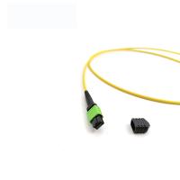 China MPO Female to 8 12 24 Cores LC UPC Single Mode Breakout Cable Fiber Optic Cables for sale