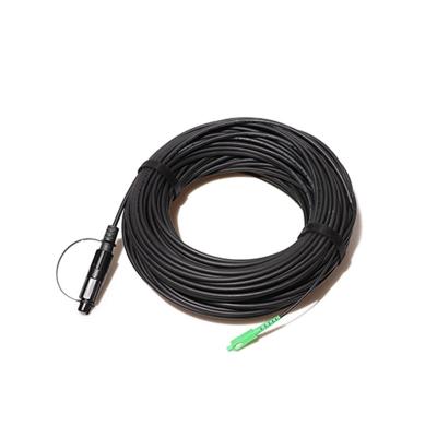 China Outdoor Waterproof Fiber Optic Connector LSZH Jacket 5.0mm Single Mode G657A1 Fiber Optic Cable for sale
