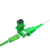 China FONGKO 3m SC/APC Fiber Optic Internet Cable Armored Fiber Patch Cable OS2 Single Mode Fiber Optical Patch Cord for sale