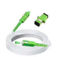 China FONGKO 3m SC/APC Fiber Optic Internet Cable Armored Fiber Patch Cable OS2 Single Mode Fiber Optical Patch Cord for sale
