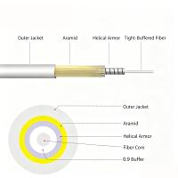 China FONGKO 3m SC/APC Fiber Optic Internet Cable Armored Fiber Patch Cable OS2 Single Mode Fiber Optical Patch Cord for sale