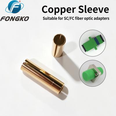 China FONGKO Country of Origin Japan SC/FC Fiber Optic Adapter Copper Sleeve MM E TYPE SLEEVE 11.4 Brass Hollow Tube for sale