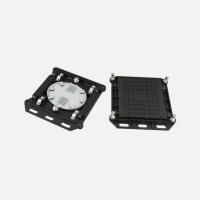 China Square Fiber Optic Cable Box 1 Inlet 1 Outlet Junction Box for sale