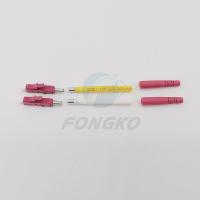 China Lc/UPC Fiber Optical Connector parts FTTH FTTX OM4 Duplex 2.0mm Fiber Optic Connector for sale