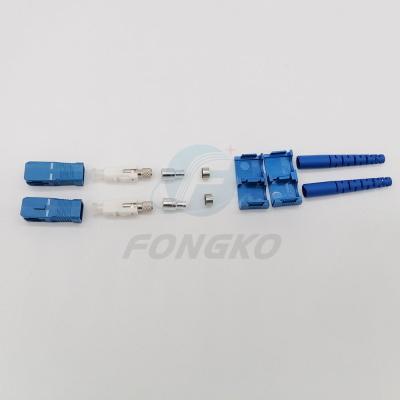 China SC UPC 3.0mm Singlemode Duplex Fiber Optic Connector for FTTH Cable for sale