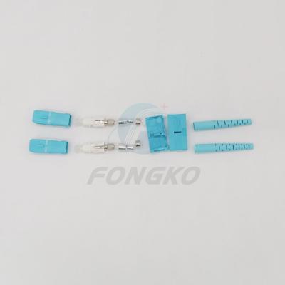 China Blue SC OM3 LAN Fiber Optic Connector Ends For Local Area Network FKCON-041 for sale