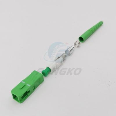 China ROHS 3mm Optical SM Fiber Connector APC SC Simplex Connector for sale