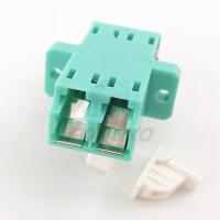 China Fireproof Blue Duplex Fiber Optic Adapter LC DX OM3 With Shutter for sale
