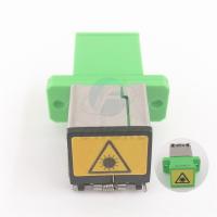 China Both Two Side Auto Shutter Adaptor Plastic Metal APC SC/APC Fiber Optic Adapters for sale