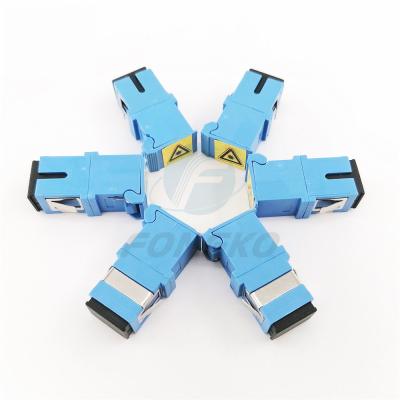 China 100% New SC/UPC Simplex Optical Adapter With Auto Shutter SM SC Fiber Optic Adapter for sale