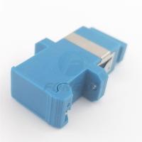 China Auto Shutter Green Housing No Flange Type SC UPC SM MM Fiber Optic Adapter for sale