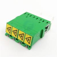 China Lc Flangeless Quad Shuttered Auto Shutter Optical Sm Fiber Optic Adaptor Connector Adapter for sale