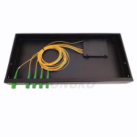 China Ftth Single Mode Odf Fiber Optic Splitter 1x4 Rack Mount for sale