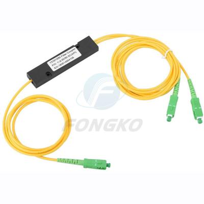 China OEM ODM FTTH high quality 1:2 SC/APC fiber optical splitter 1*2 micro FBT ratio coupler 1310nm or 1490nm or 1550nm for sale