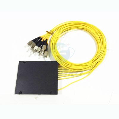 China Fc Upc 1x8 Plc Internet Singlemode Fiber Optic Splitter Abs Cassette Type for sale
