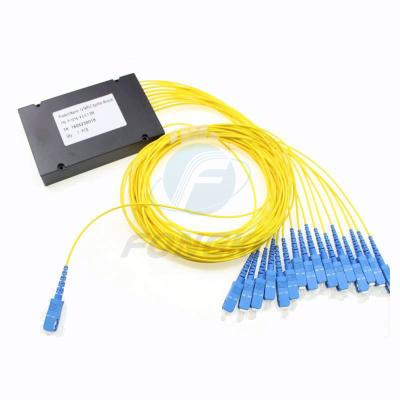 China Sc Upc 1x16 Cassette Fiber Optic Splitter 16 Way Plc Splitter Module for sale