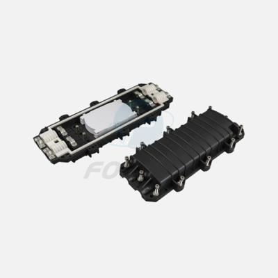 China Promotion Maximum Fusion 144Cores  2 Inlet 2 Outlet Ports Fiber Optic Inline Splice Closure for sale