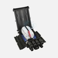 China Maximum Fusion 288Cores  Horizontal 4 Inlet 4 Outlet Ports Fiber Optic Splice Closure for sale