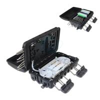 China 1x8 LGX Splitter Aerial Junction Box IP65 Fiber Splice Enclosure Three-Tier 24 Cores for sale