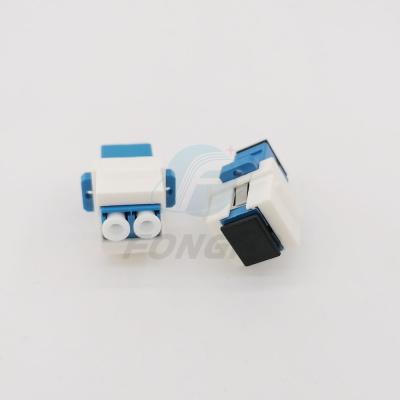 China SC Fiber Optical Adapter LC Keystone Jack Multimode Simplex for FTTX for sale