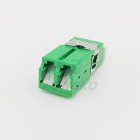 China LC / APC Duplex Fiber Optic Adapter With Metal Shrapnel Single Mode for sale