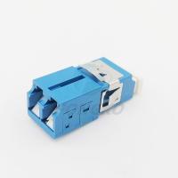 China Single Mode LC Duplex Adaptor With Shutter UPC Fiber Optical for sale